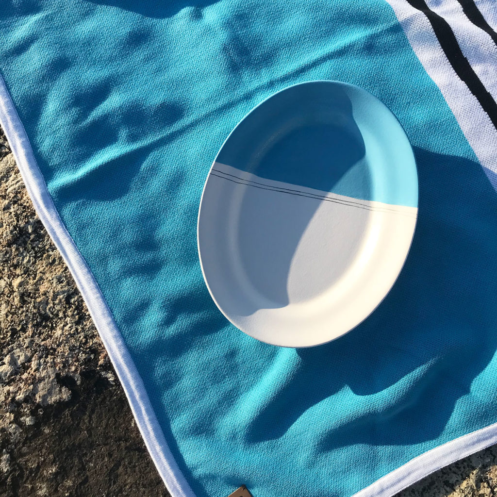 New Blue Endless Summer Blanket & Platter by SMTNG GOOD x Janet Lightbody