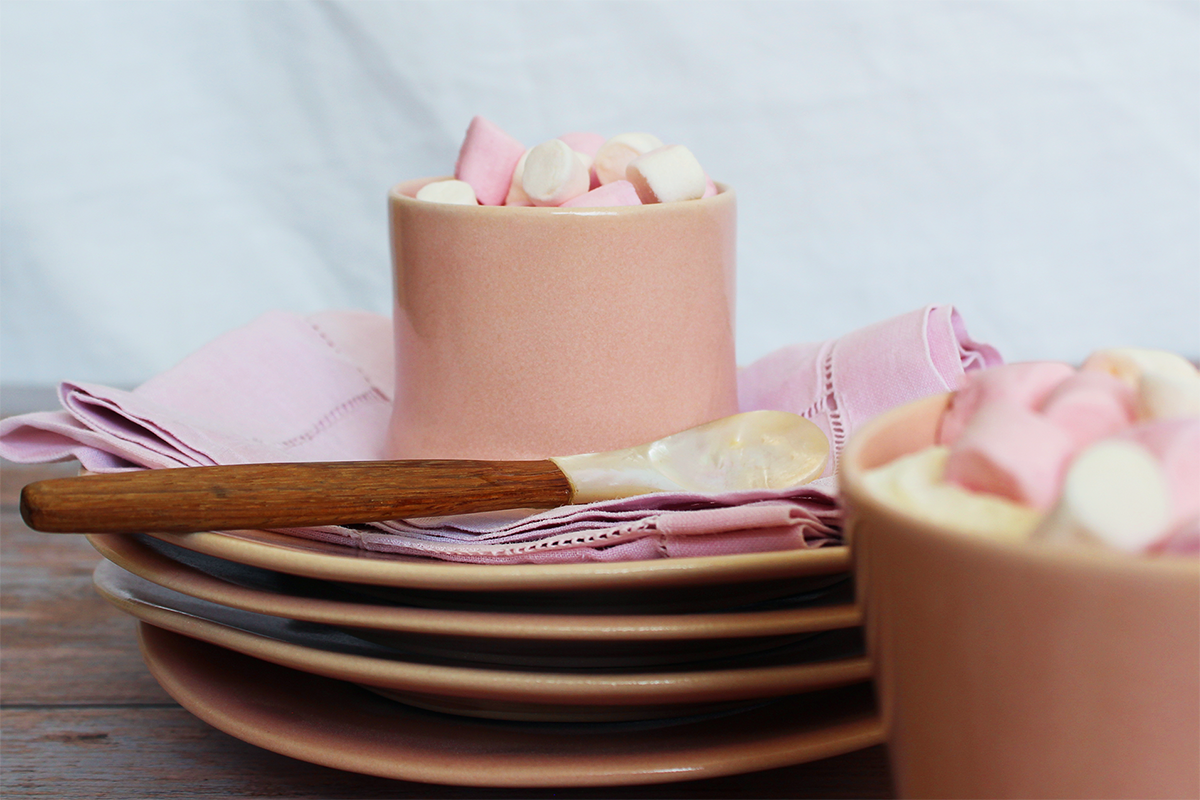 Mervyn Gers Ceramics' new 'Blush' colour collection is pretty in pink